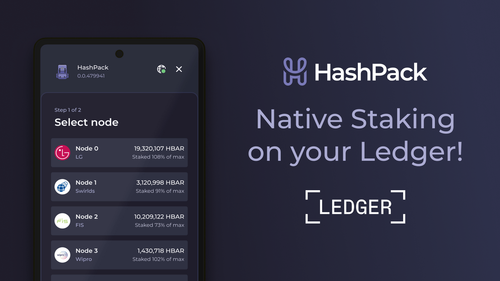 How to enable Hedera native staking on your Ledger device with HashPack